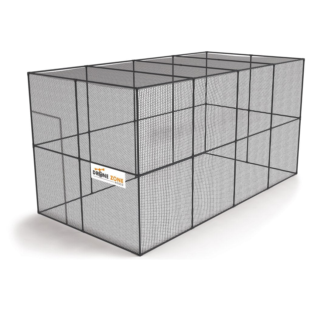 Drone in a cage store
