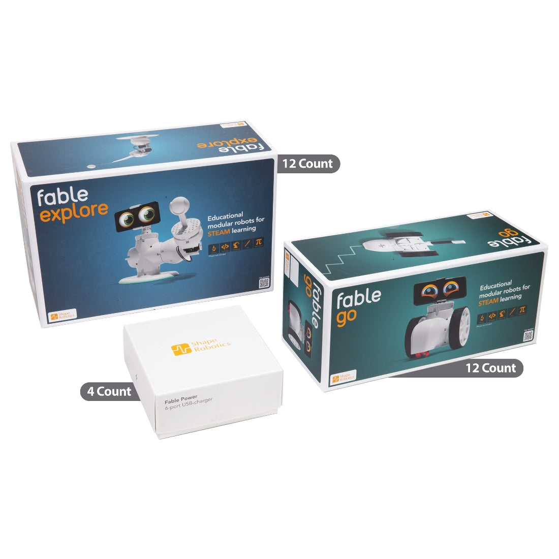 Fable Go and Explore Class Pack | 24 Robots